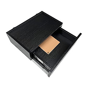 Modern Floating Bedside Table, Bedside Shelf,Night Stands Side Table with Drawer, 19" X 13" X 5.9", Black…