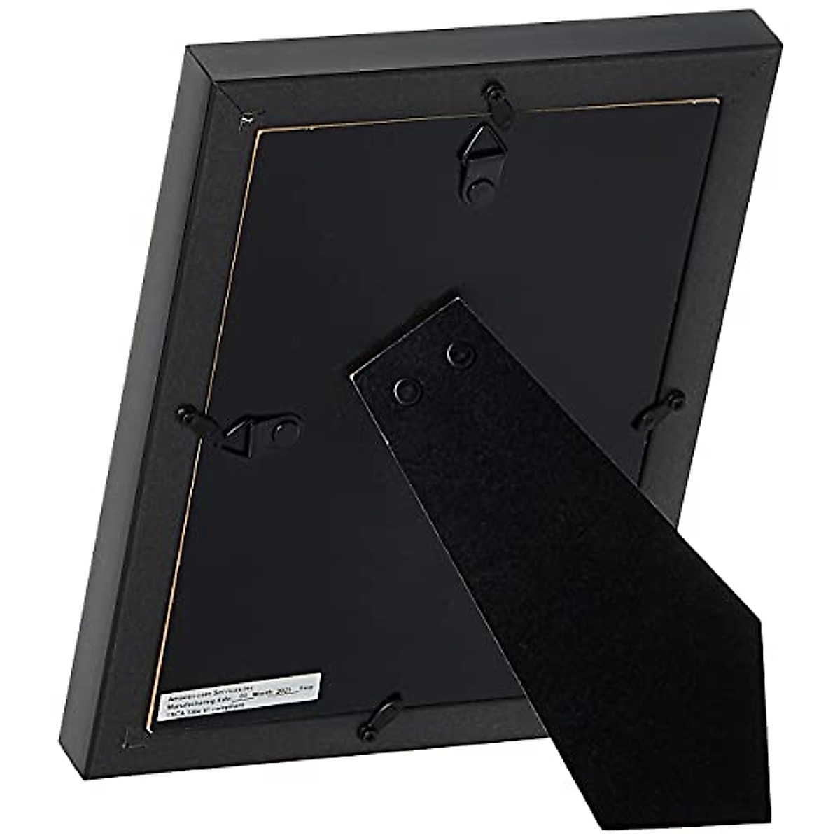 Amazon Basics Rectangular Photo Picture Frame, 5" x 7", Pack of 5, Black