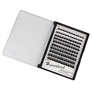 10Rows Mixed 10-12-14-16mm/8-10-12-14mm Individual False Eyelashes D Curl Wide Stem Dramatic Black Makeup Cluster Eyelashes Natural Volume Eye Lashes Extensions (8-10-12-14mm mixed)