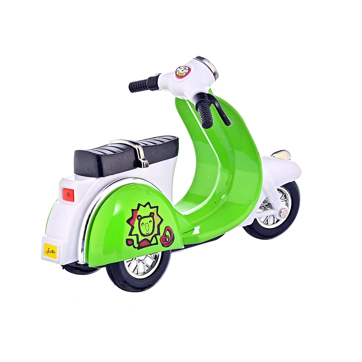 Pull Back Toy Vehicle Die Cast Scooter [3 Pack] Neon Colors Metal Scooter 4.5 Inches Long, Best Party Favor Prizes for Kids (3 Pack) Colors May Very