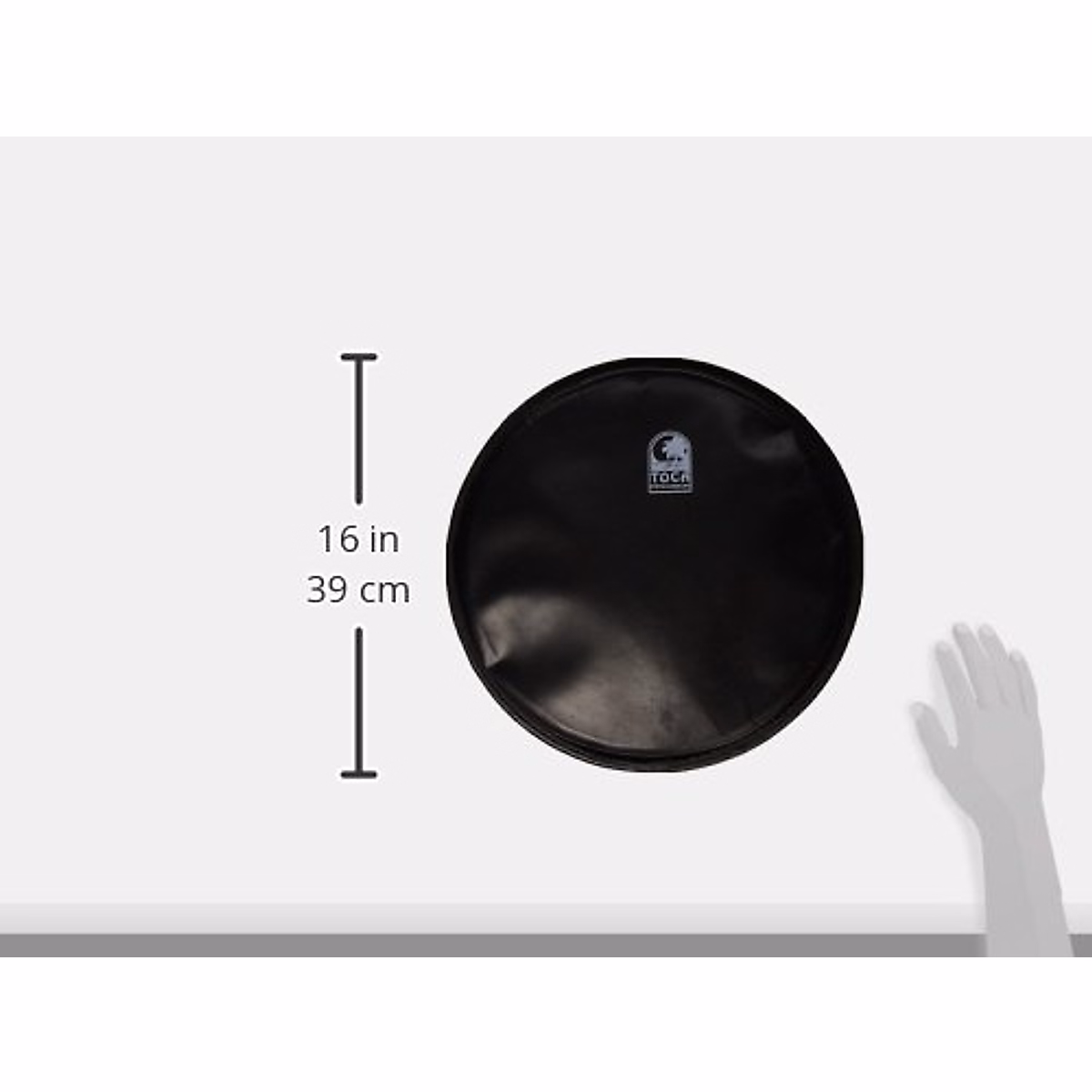 Toca TP-FHMB14 14-Inch Goat Skin Black Goat Skin Head for Mechanically Tuned Djembe