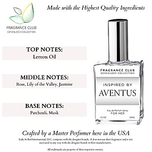 Fragrance Club Genealogy Collection Inspired by Aventus for Women, EDP 1.9 oz EDP., Womens fragrance, It is a fragrance that will leave a lasting impression