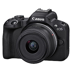 Canon EOS R50 Mirrorless Digital Camera Body Black with Canon RF-S 18-45mm f/4.5-6.3 IS STM Lens 3 Lens Kit & Complete Accessory Bundle + 64GB + Flash & More - International Model (Renewed)