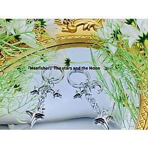 Meefisher Cute Star Keychain Aesthetic Accessories Stainless Steel Key Ring Purse Handbag Backpack Bag Charms Car Holder