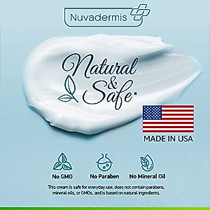 NUVADERMIS Collagen & Retinol Face Moisturizer - Night & Day Cream - Made in USA - Anti Aging & Anti Wrinkle Lotion - Sensitive Skin Safe - Daily Hydrating Skin Care for Women & Men - Pump, 1.7 oz