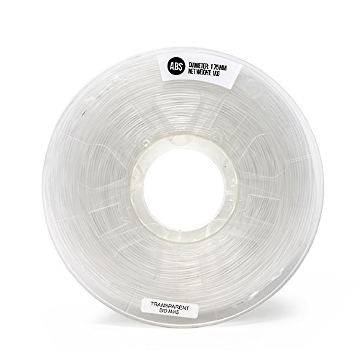 Gizmo Dorks 3mm (2.85mm) ABS Filament 1kg / 2.2lb for 3D Printers, Transparent