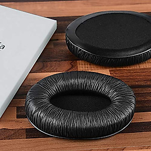 Geekria QuickFit Leatherette Replacement Ear Pads for Sennheiser HDR120 RS120 RS110 RS115 HDR110 HDR115 RS100 Headphones Earpads, Headset Ear Cushion Repair Parts (Black)