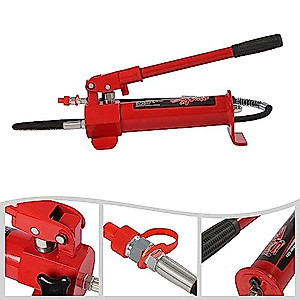 TQSHOoP 4 Ton Porta Power Kit, Hand Porta Power Hydraulic Jack, Portable Hydraulic Detach Car Jack, Automotive Repair Porta Power Pump Ram Jack Tool