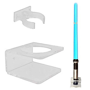 YYST Clear Light saber Wall Mount Wall Rack Wall Holder - Hardware Included.
