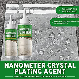 Nano Crystal Coating Agent for Tile &Furniture，Marble Nano Crystal-Plating Agent, Stone Crystal Plating Agent, Nano Crystal Plating Agent for Kitchen(50ml/3pcs)