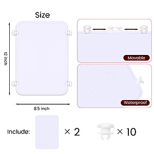FIHCH Divider Tray for Bogg Bag Original Accessories for Bogg Bags X Large Beach Bag Accessories Suitable for Bogg Bag and Divide Space White 2PCS