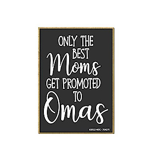 Honey Dew Gifts, Only The Best Moms Get Promoted to Omas, 2.5 inch by 3.5 inch, Made in USA, Refrigerator Magnets, Fridge Magnets, Decorative Magnets, Granny Gifts, Oma Gifts, Oma Kitchen, Best Oma