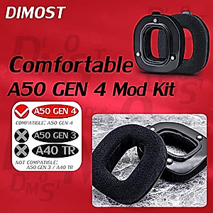 DIMOST Ear Pads Headband Compatible with Astro A50 GEN 4 Headset (Velvet)