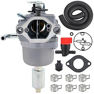 Carbhub 594601 New Adjustable Carburetor for 796587 591736 594601 19.5 HP Engine Craftsman Riding Lawn Mower Tractor 19HP Intek Single Cylinder OHV Motor Nikki with Carb Seal 698781