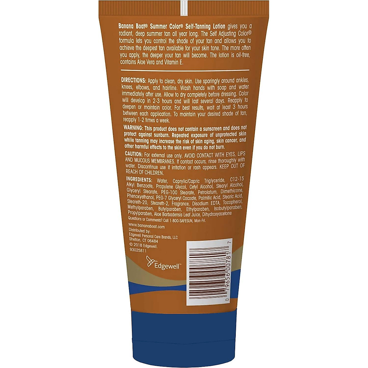 Summer Color Self Tanning Lotion - Deep Dark Color, 6 Ounces each (Value Pack of 4)
