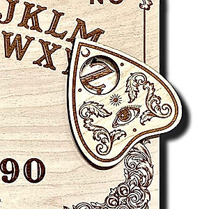 Medium Wooden Spirit Board - Talking Board - Spirit Board - Medium Size 14.5 x 9.2'' Handmade Wooden Premium Quality Board and Planchette