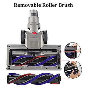 Ninthseason Quick-Release Direct Drive Cleaner Head Turbine Floor Tool for Dyson V15 V11 V10 V8 V7 Cordless Vacuum Cleaner for carpets and hard floors