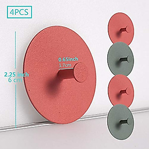 Robe Adhesive Towel Hooks of Heavy Duty Stainless Steel Wall Hangers Sticky Hooks for Hanging Coat,Hat,Wall Sticky Adhesive Shower Stick on Hooks for Kitchen Bathroom towel hanger Set of 4