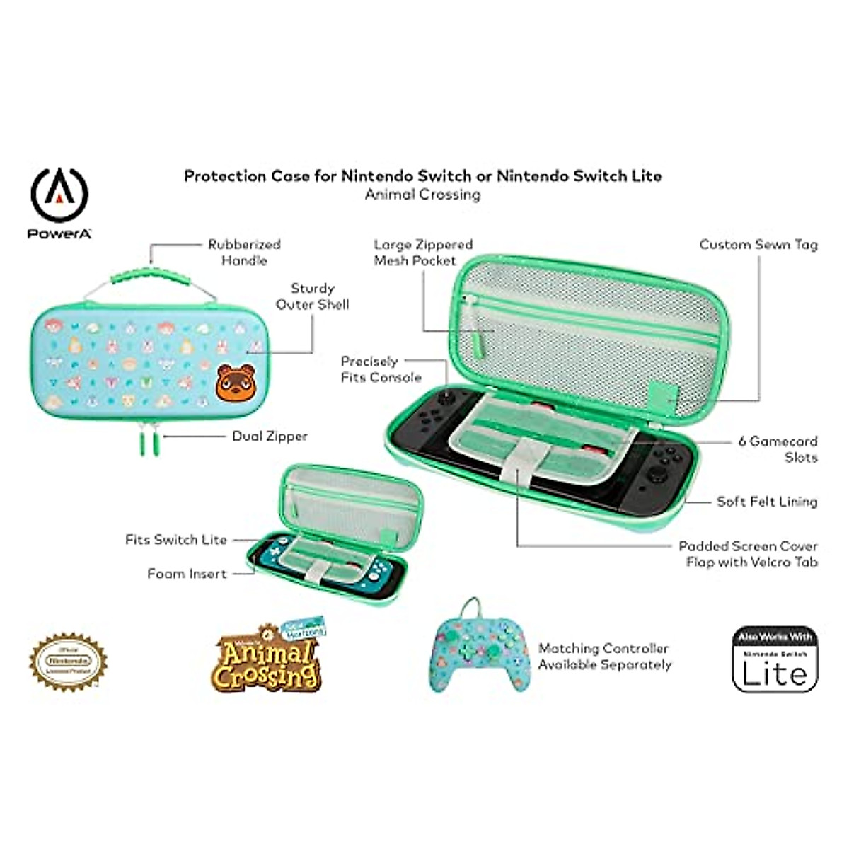PowerA Protection Case for Nintendo Switch or Nintendo Switch Lite - Animal Crossing