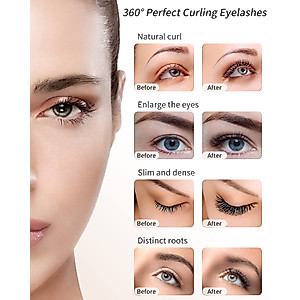 Heated Eyelash Curlers Lash Curler：Electric Eyelash Curlers, Rechargeable Lash Curler with Eyelash Comb for Quick Natural Curling Makeup Natural Curling Eye Lashes and 24 Hours Long Lasting