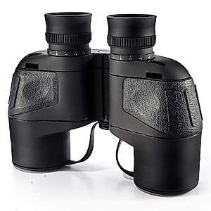 BARSKA 7x50 WP Battalion Floating Binoculars with Internal Rangefinder , Black