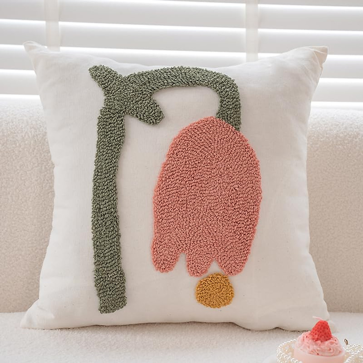 Throw Pillow Covers 18 X 18 Inch Set of 4 Cushion Decorative Square Pillow Cases for Couch Sofa Bed P-15