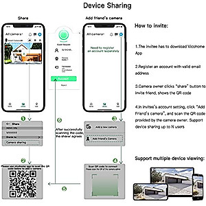 DCT Wireless WiFi Security Camera for Outdoor/Home Battery Powered, 2K Video/Color Night Vision/AI Motion Detection, Siren Alarm and Spotlight, 2-Way Audio, Waterproof, SD/Cloud