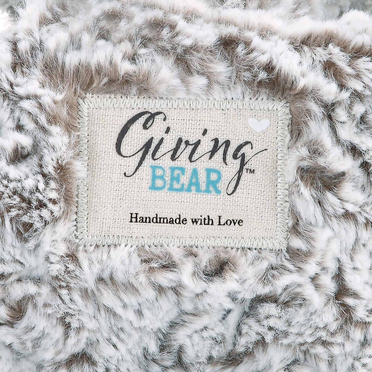 DEMDACO Giving Bear with Corduroy Ear Children's Plush Stuffed Animal Toy