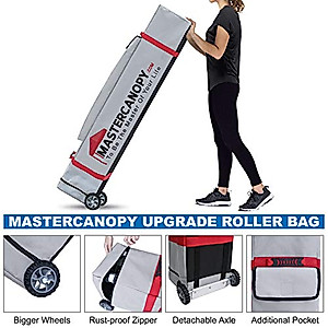 MASTERCANOPY Premium Heavy Duty Pop Up Commercial Instant Canopy Tent (10x10, White)