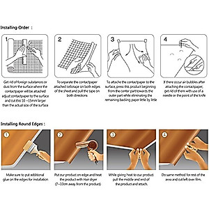 Yifely Blue White Wood Grain Drawer Paper Self-Adhesive PVC Shelf Liner Night Stand Sticker 17.7 Inch by 9.8 Feet