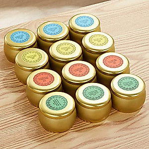 Scented Candles Gift Set, 12 Pack Natural Soy Wax Single tin 4 oz for Family Gatherings, Festive Candles