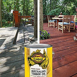 Cabot Australian Timber Oil Wood Stain and Protector, Jarrah Brown, 1 Gallon