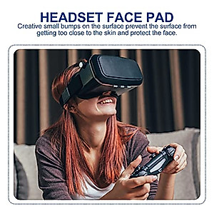 1pc Vr Eye Pads Vr Face Cover Silicone Headset Face Headset Face Cover Headset Face Pad Silicone Mask Silicone Face Mask Vr Face Mask Comfortable Face Cushion