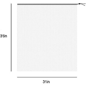 Alpurple 3 PCS Insect Bird Barrier Netting Mesh with Drawstring-2.6 x 2.6 Feet Fruit Tree Net-Garden Netting Plant Cover for Protect Plant Fruits Flower from Insect Bird Eating