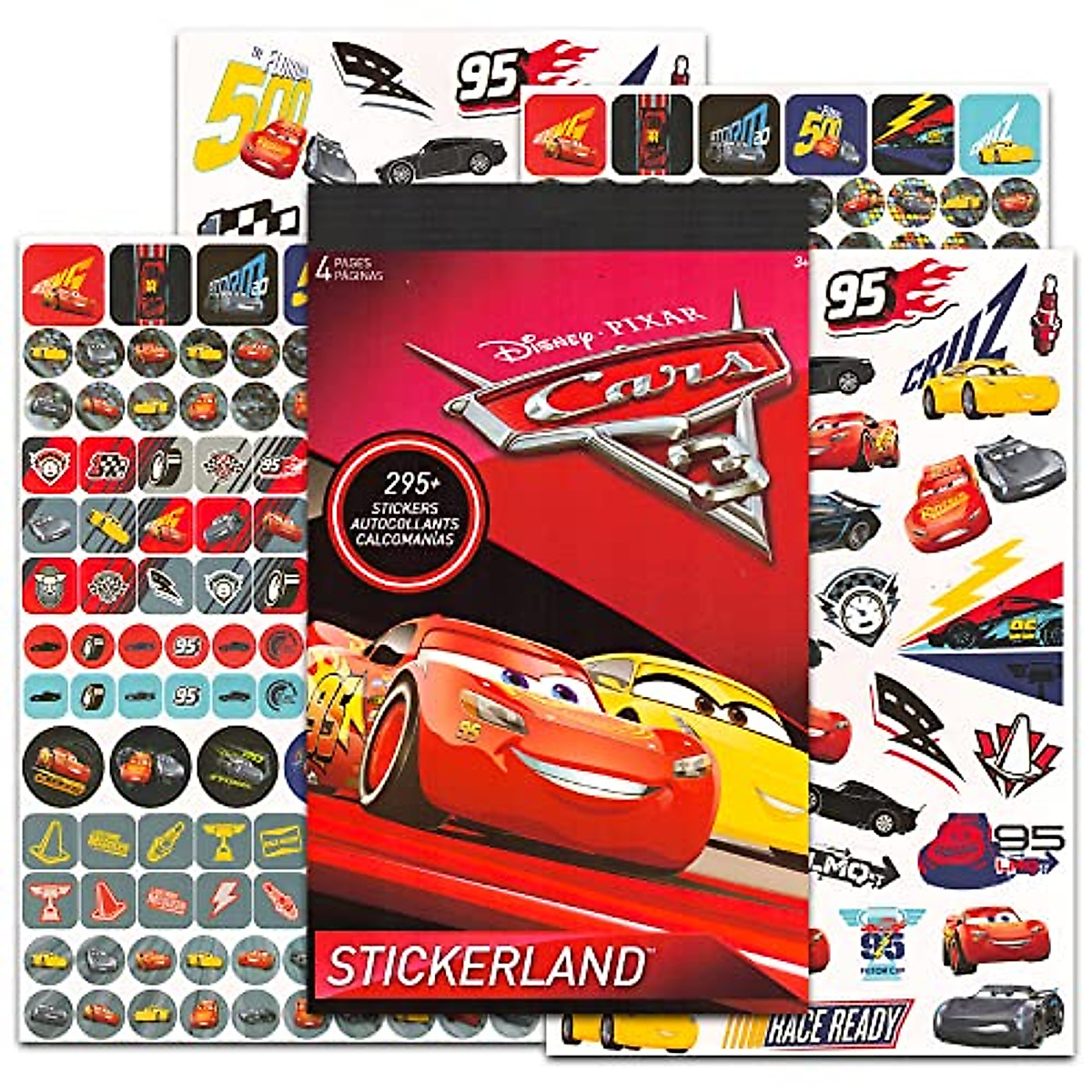 Disney Cars Toddler Preschool Backpack Set - Bundle Includes 11 Inch Disney Cars Mini Backpack and Stickers (Disney Cars School Supplies)