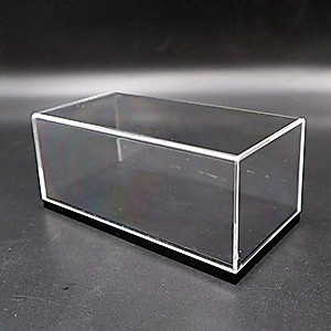 JIA JIA LAI Acrylic Case Show Display Box Transparent Dust Proof Black Base 1:43 Model Cars