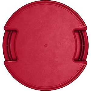 Carlisle FoodService Products Bronco Round Waste Bin Trash Container 10 Gallon - Red - Pack of 1