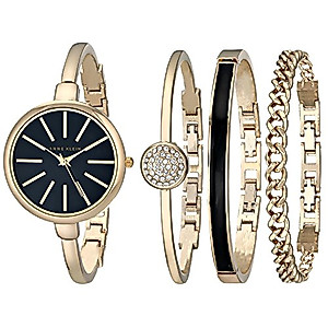 Anne Klein Women's Bangle Watch and Bracelet Set, AK/1470