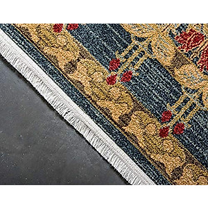 Unique Loom Edinburgh Collection Area Rug - Canmore (10'x 13' 1" Rectangle, Navy Blue/ Tan)