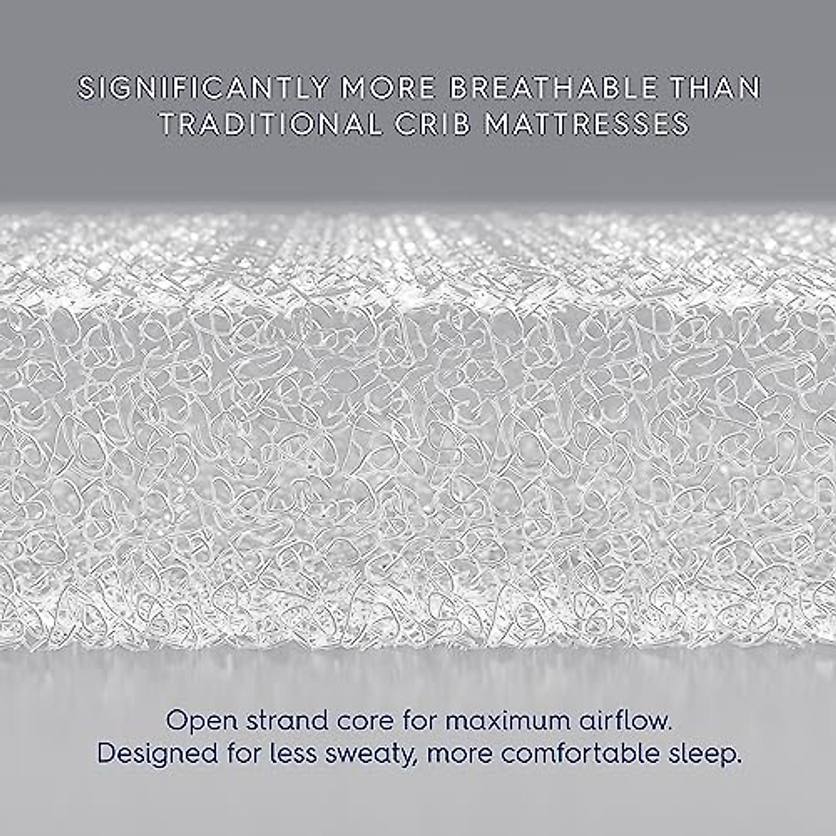 HALO DreamWeave Baby Crib Mattress and Toddler Bed, Breathable, Dual Sided 2-Stage Design, 100% Breathable Mattress, Machine Washable Cover, Hypoallergenic, Non-Toxic Materials, Greenguard  Cert.