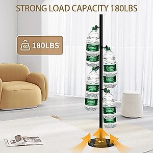 LOZABEE Modern Metal Coat Rack Stand with Natural Marble Base, Heavy Duty Coat Rack Freestanding with 8 Hooks, BlackStanding Coat Racks Hall Tree Stand for Bag, Jacket, Entryway Office