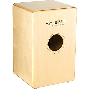 Meinl Cajon Box Drum with Internal Strings for Snare Effect - NOT MADE IN CHINA - Mahogany Frontplate / Baltic Birch Body, Woodcraft Professional, 2-YEAR WARRANTY(WCP100MH)