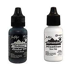 Ranger Tim Holtz Alcohol Ink Bundle - Tropics Set 11 Bottles, 05 fl oz - Acid Free, Multi-Surface Inks, Precision Tip for Easy Application - Bonus Purple Turtle Detail Sticks