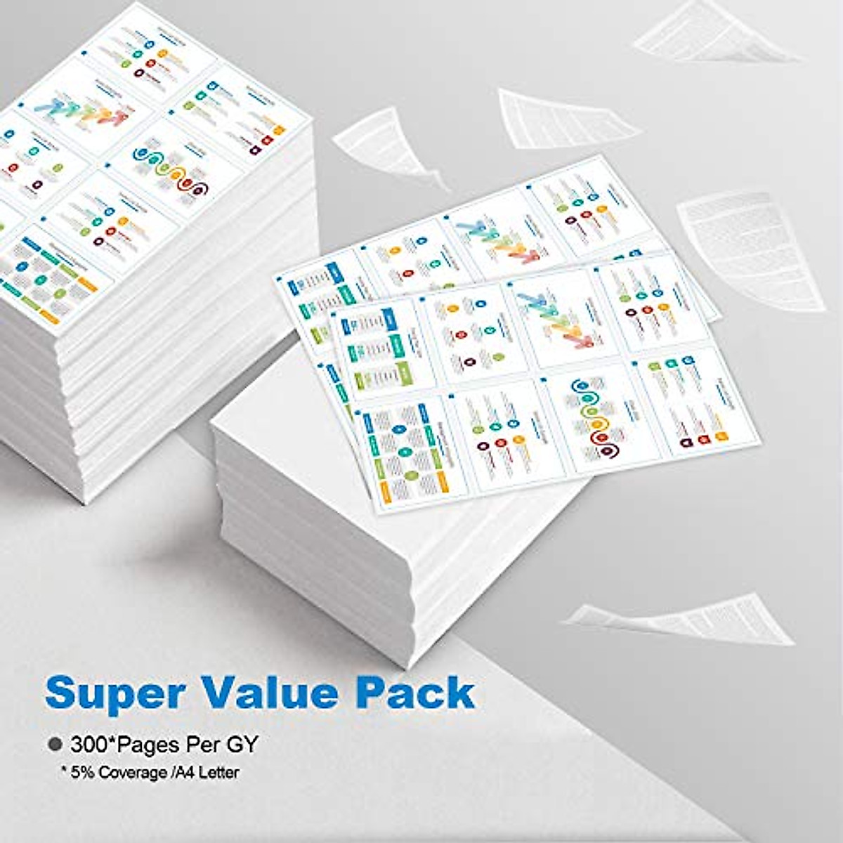 GALADA Compatible Ink Cartridge Replacement for Canon Pgi-250xl Cli-251xl 250 251 XL for Pixma Mg6320 Mg7120 Mg7520 Ip8720 Printer (Grey 3-Pack)