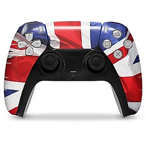 WraptorSkinz Skin Wrap compatible with Sony PS5 DualSense Controller Union Jack 01 (CONTROLLER NOT INCLUDED)