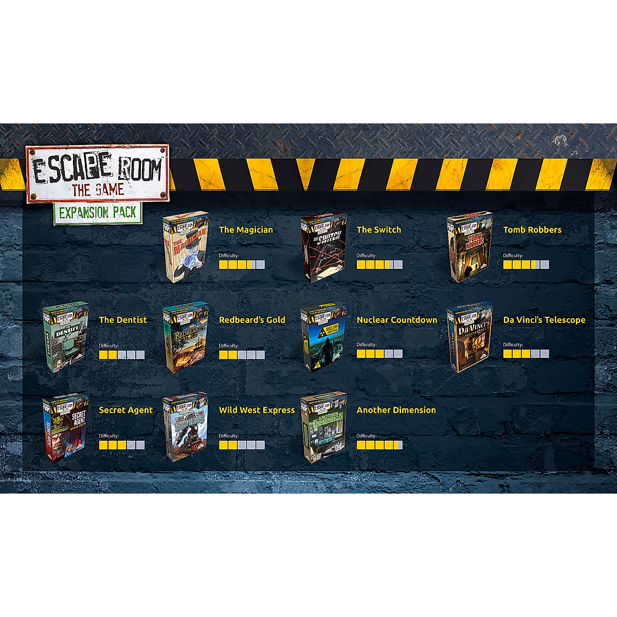 Escape Room The Game Expansion Pack – Tomb Robbers | Solve The Mystery Board Game for Adults and Teens (English Version)