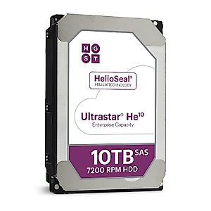 HGST Ultrastar 5-Pack He10 HUH721010AL5200 0F27352 10 TB SAS 3.5" OEM Internal Hard Drive