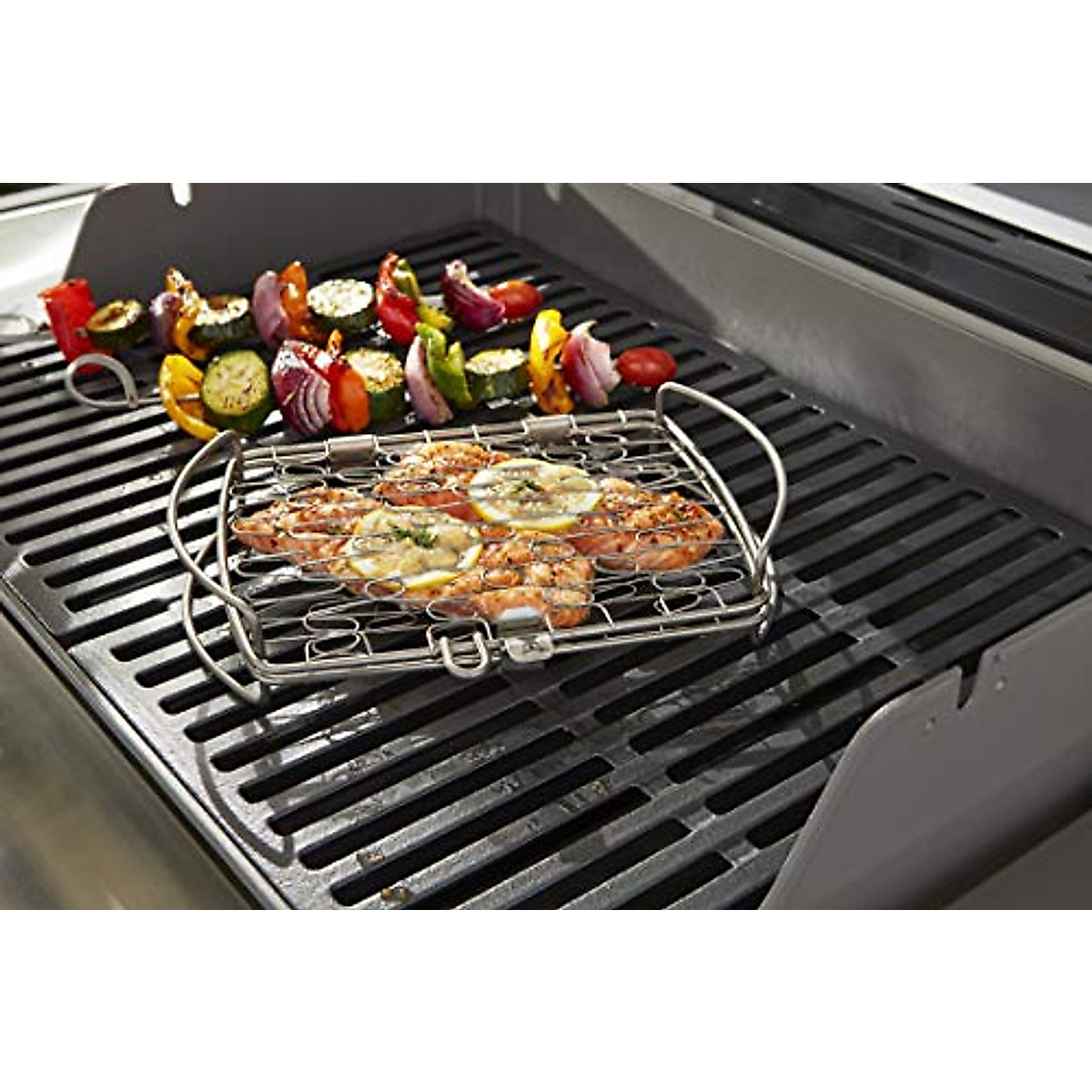 Weber 6470 Original Stainless Steel Fish Basket, Small (11.1 x 7.2 x 2)