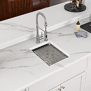 14 Bar Sink Undermount - Donsdey 14"x19" Undermount Kitchen Bar Sink 16 Gauge Stainless Steel Bar Prep RV Sink Under Counter Single Bowl Basin