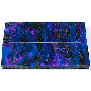 Texas Knifemakers Supply Amethyst Acrylic Liquid Inlace Knife Handle Scales - 5" x 1-1/2" x 3/8" (Each Pair is Unique!)